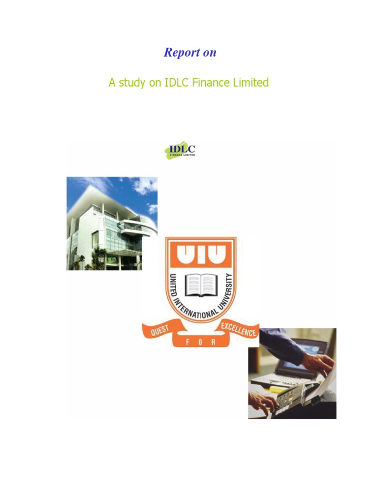 IDLC Finance Limited Internship Report | PDF | Securities (Finance ...