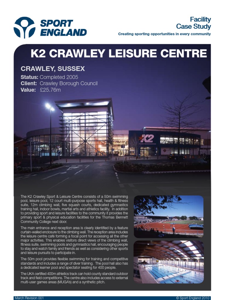 Case Study - K2 Crawley Leisure Centre | Swimming Pool | Wall
