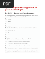 Quizz & QCM - QCM Corrigé Développement Informatique Et Genie Informatique | PDF | Itil ...
