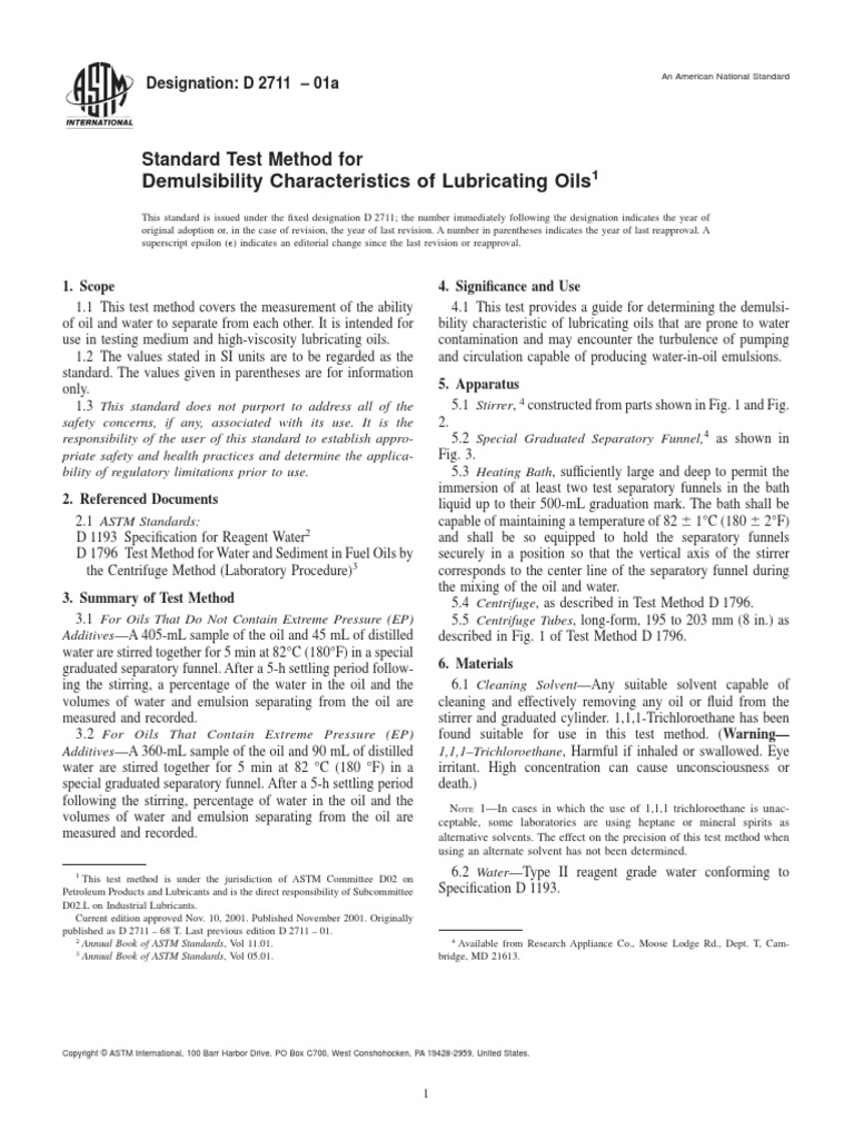 Astm D 2711 | PDF | Petroleum | Accuracy And Precision