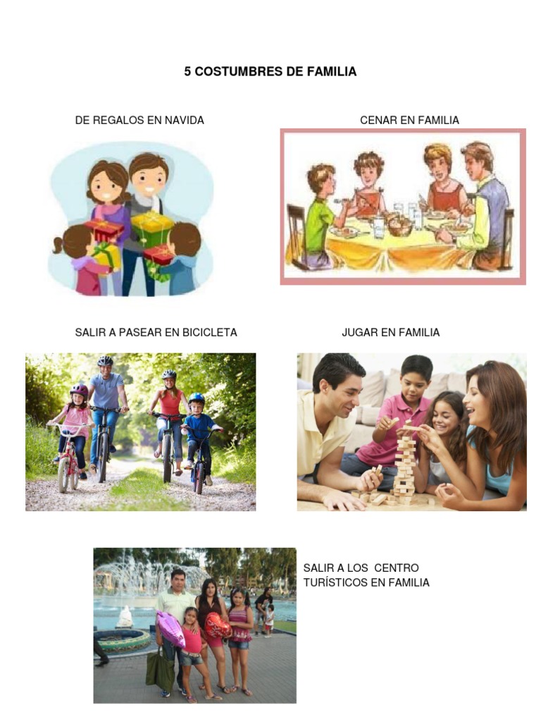 5 Costumbres de Familia | PDF