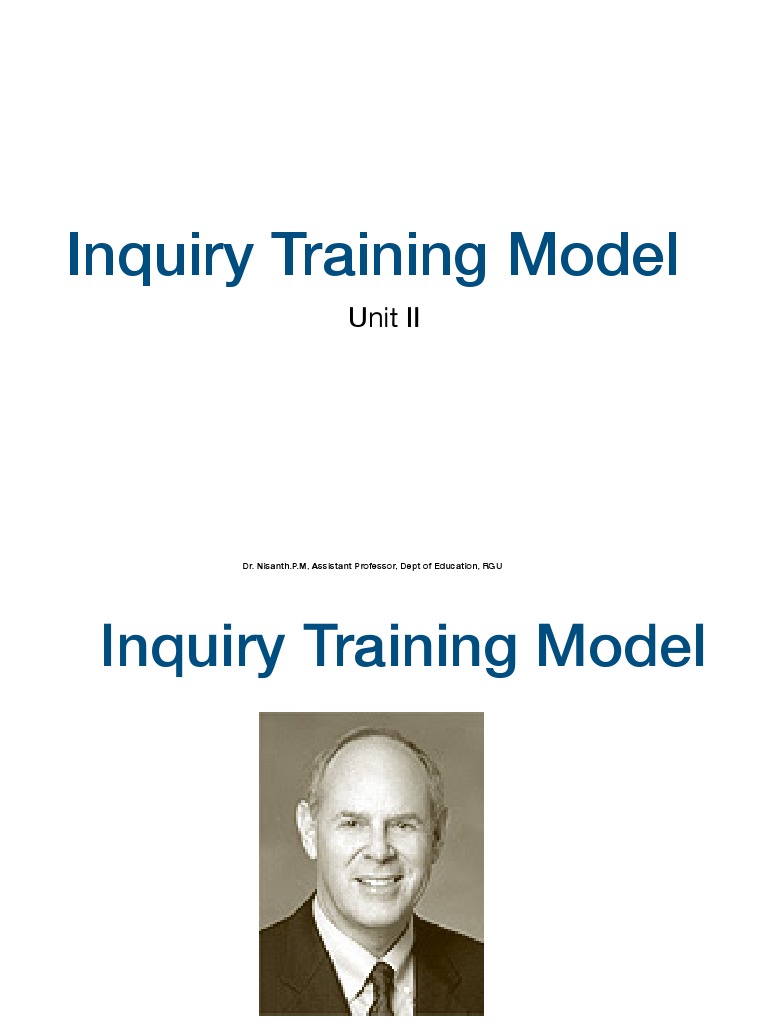 Inquiry Training Model | PDF | Inquiry | Epistemology