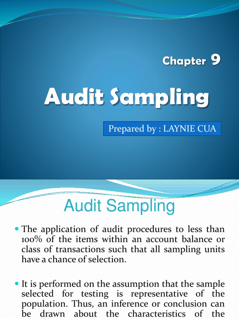 Audit Sampling | PDF | Sampling (Statistics) | Sample Size Determination
