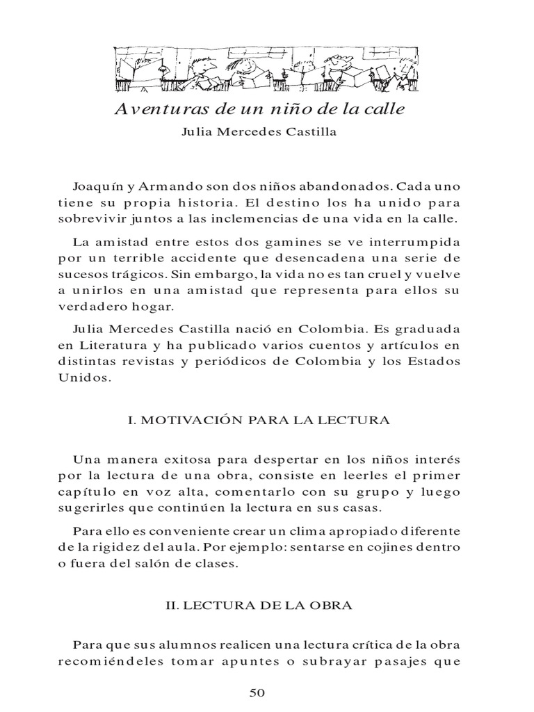 Aventuras de Un Niño de La Calle PDF | PDF | Lectura (proceso) | Libertad