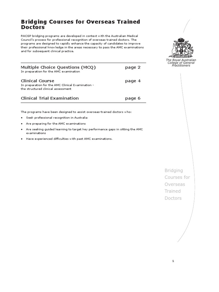 AMC Booklet | PDF | Physical Examination | Medicine