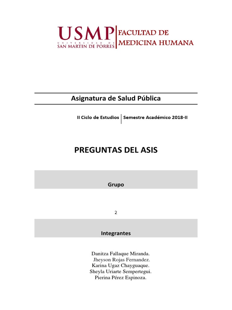 Definición y Importancia del ASIS | PDF | Población | Toma de decisiones