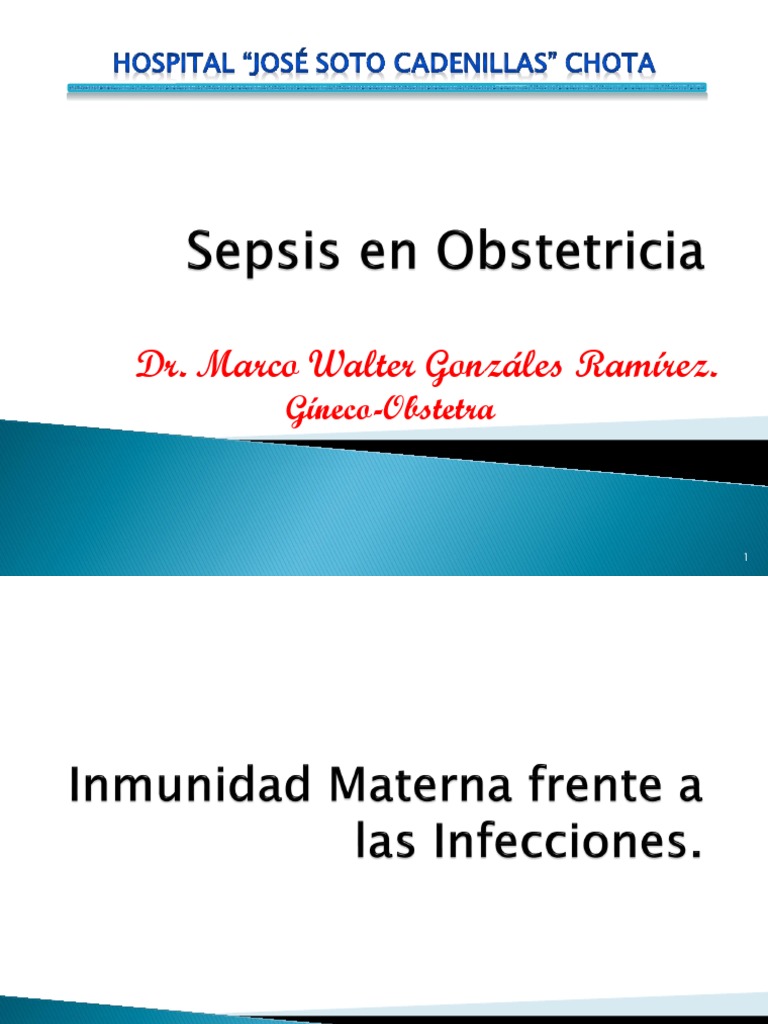 05. SEPSIS EN OBSTETRICIA.pptx | Septicemia | Sistema inmune