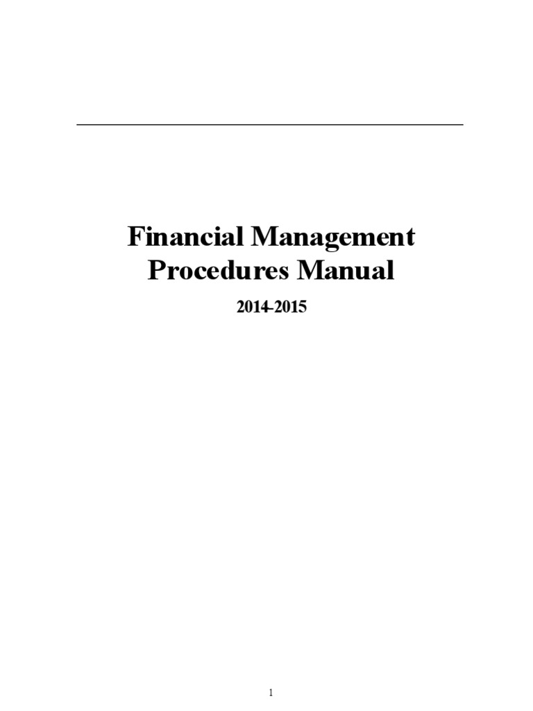 Financial Management Operations Manual Fmom 1 | PDF | Receipt | Cheque