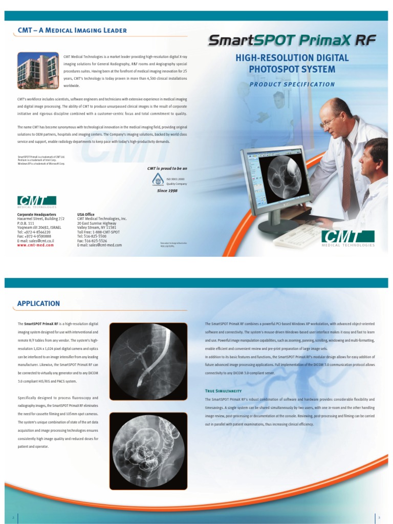 Smart Spot RF | PDF | Medical Imaging | Digital Camera
