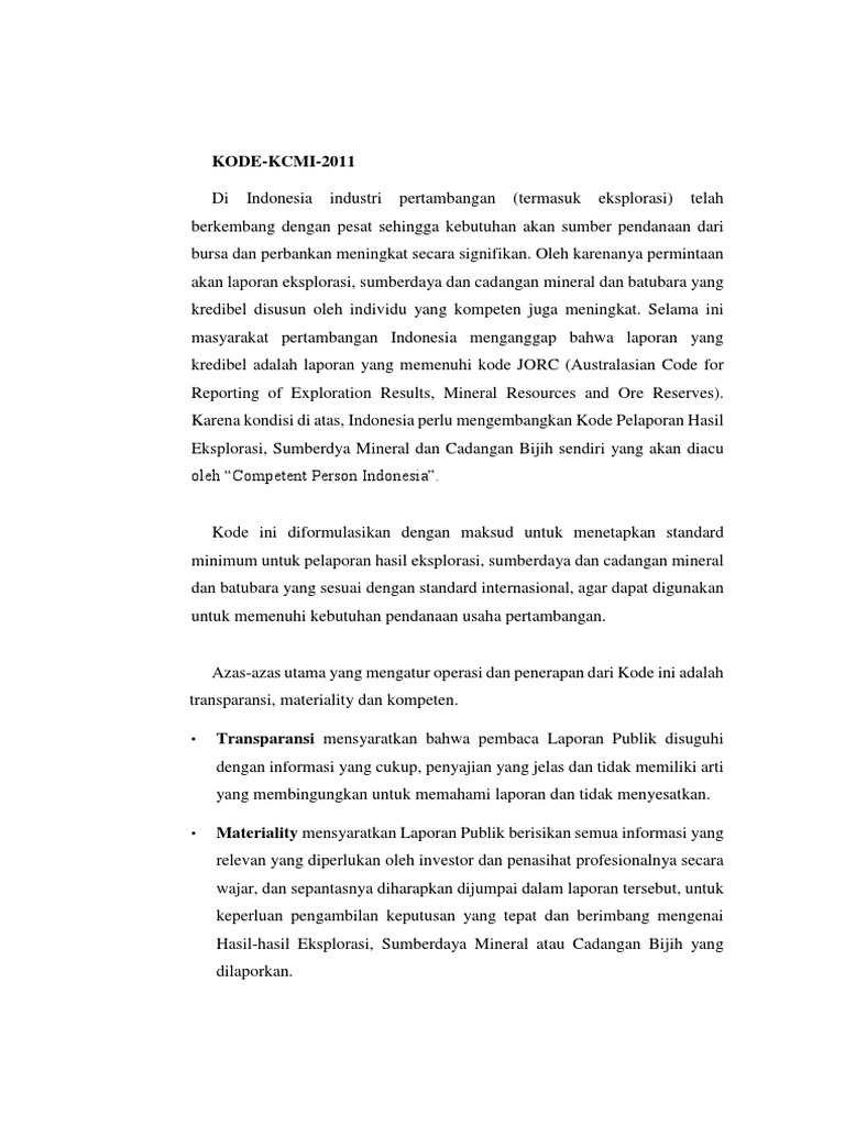 Kode Kcmi 2011 | PDF | Sains & Matematika