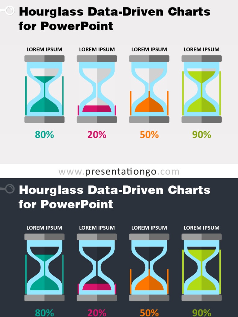 Hourglass Charts for PowerPoint | PDF