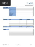 Matters Arising Template | PDF