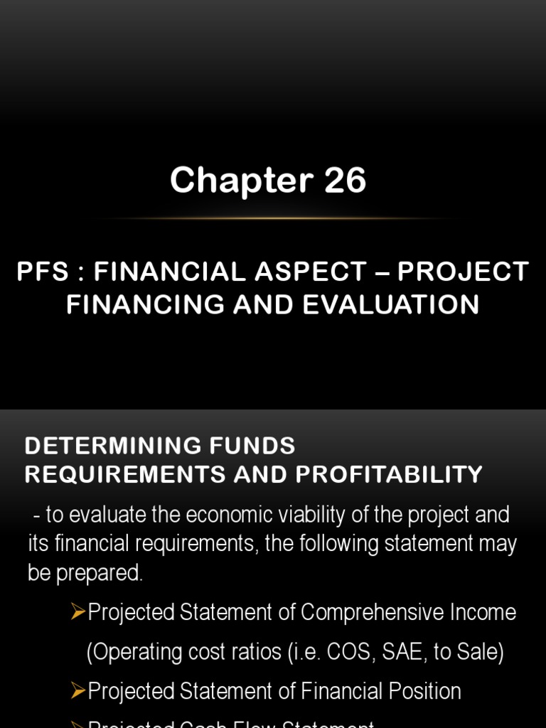 PFS: Financial Aspect - Project Financing and Evaluation | Download ...
