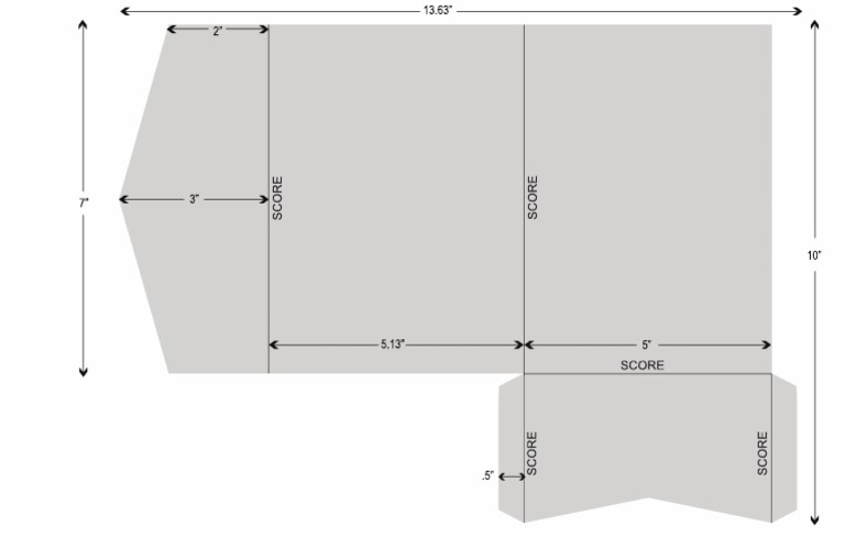 Pointed Flap A7 Pocketfold Template PDF | PDF