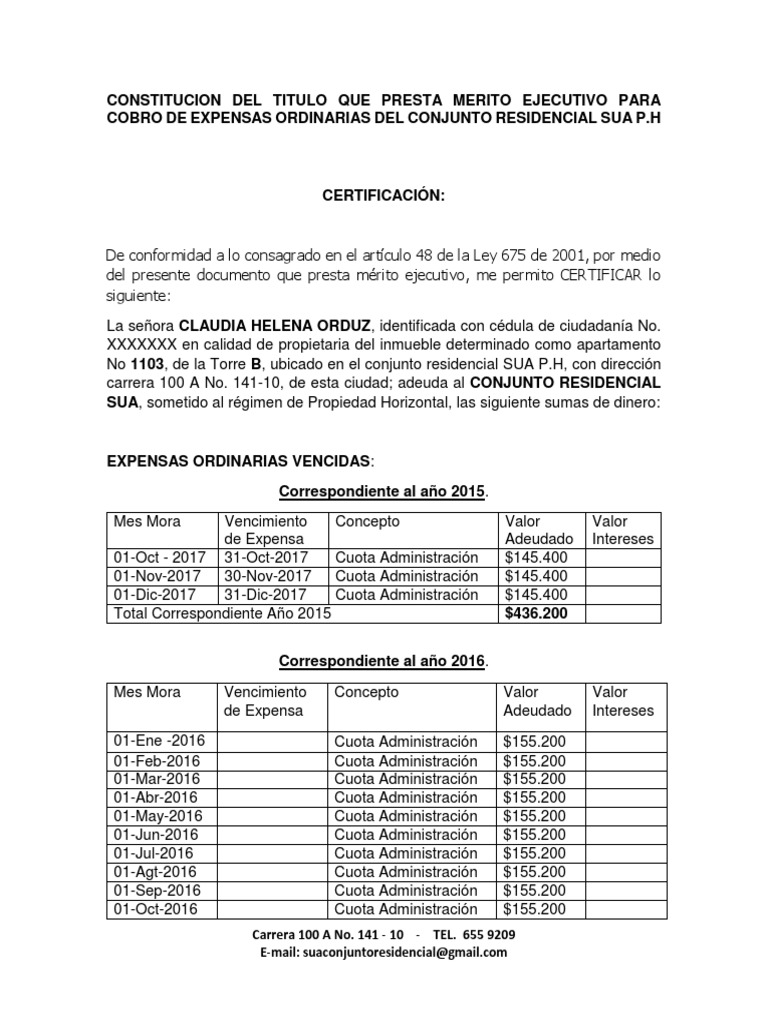 Minuta Certificacion de Deuda | PDF | Gobierno | Justicia