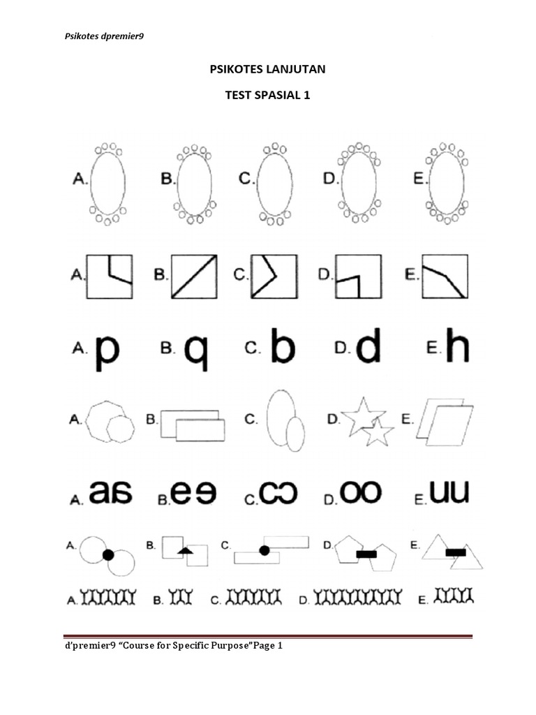 Psikotes Gambar2 | PDF | Games & Activities