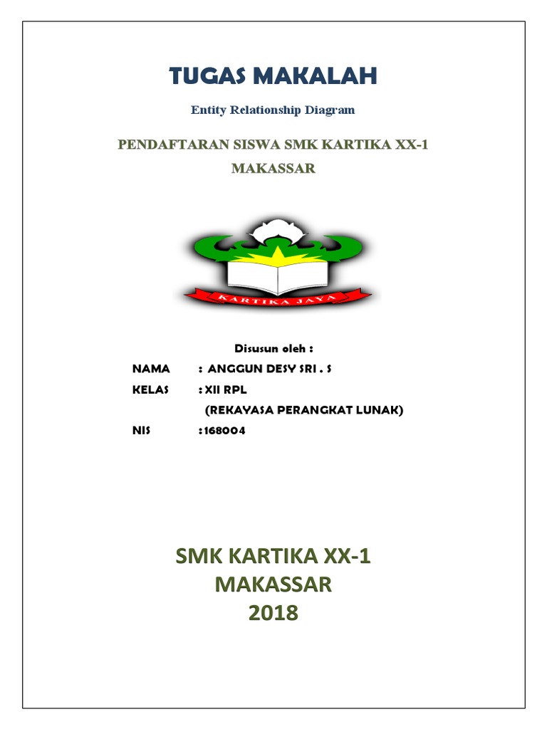 Makalah Erd XII RPL | PDF | Metode & Bahan Ajar | Komputer