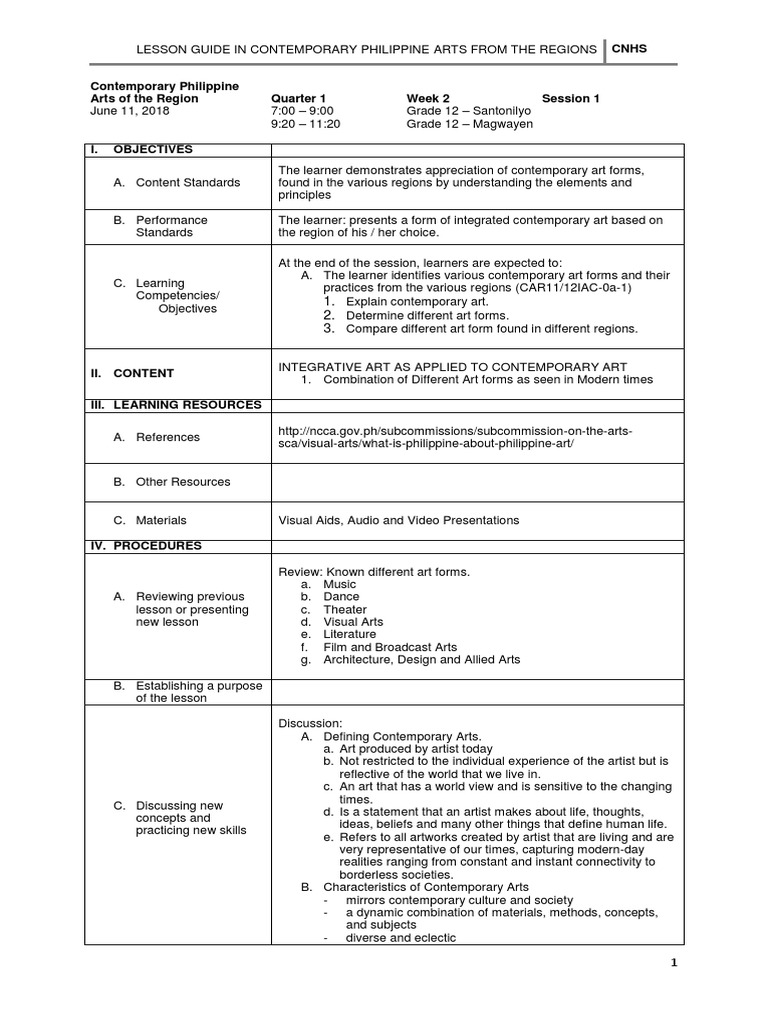 CPAR Week 2.1 | Contemporary Art | Applied Psychology