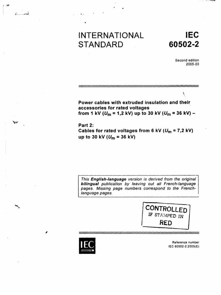 Iec 60502-2 PDF | PDF