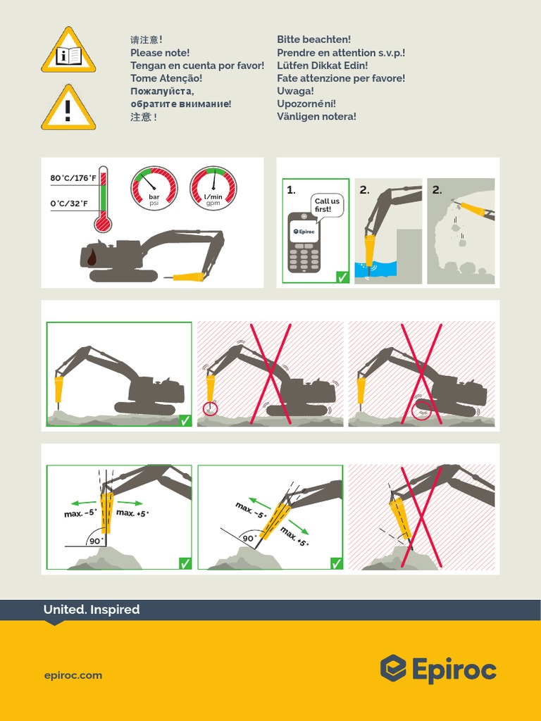 Epiroc Short Manuals for User | Industrial Equipment