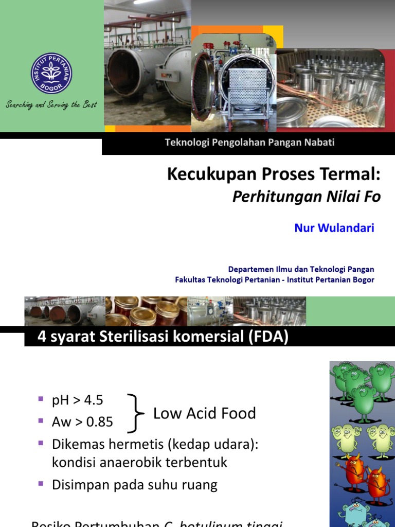 TPPN 04 Kecukupan Proses Termal 2-Nilai Fo 2017-3 PDF | PDF