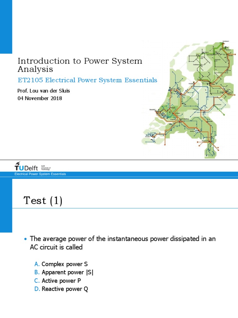 Introduction to Power System Analysis | PDF | Ac Power | Electric Power ...