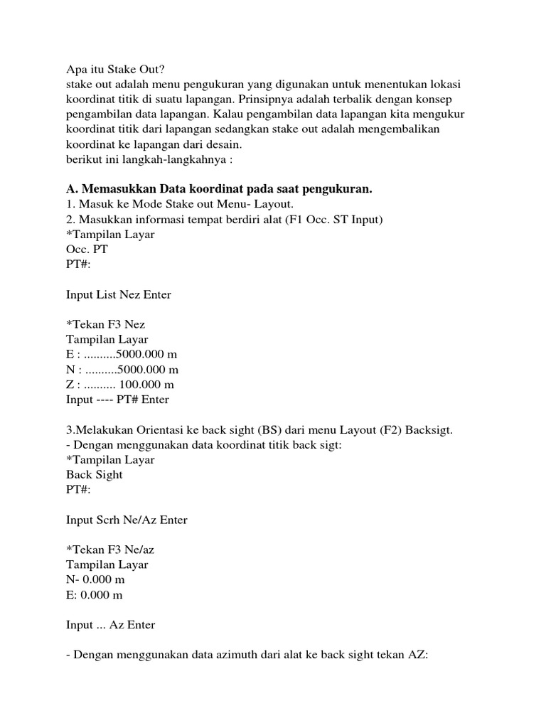 Apa Itu Stake Out | PDF