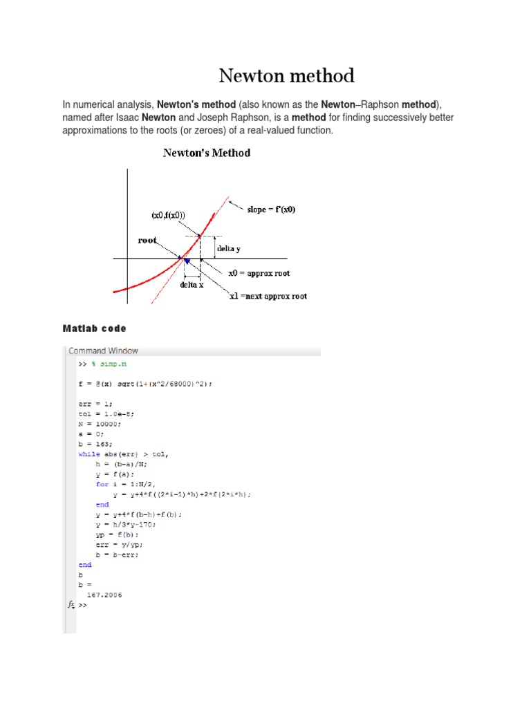 Newton Method | PDF | Science & Mathematics