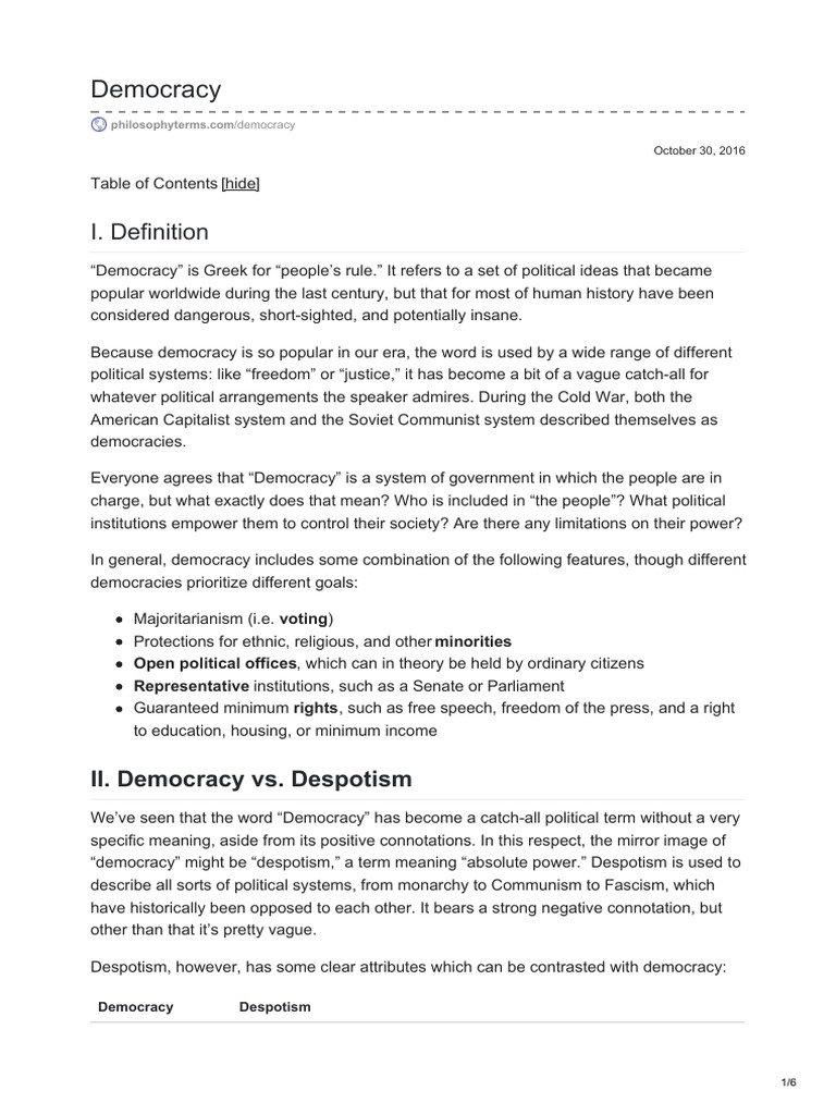 Democracy | PDF | Soviet Union | World Politics