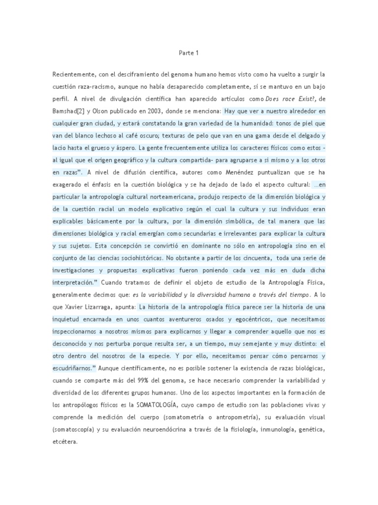 Variabilidad Humana | PDF | Raza (categorización humana) | Homo Sapiens
