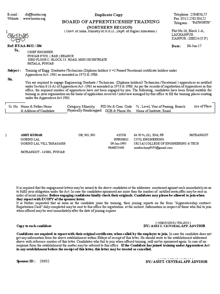 Board of Apprenticeship Training: Duplicate | Download Free PDF ...