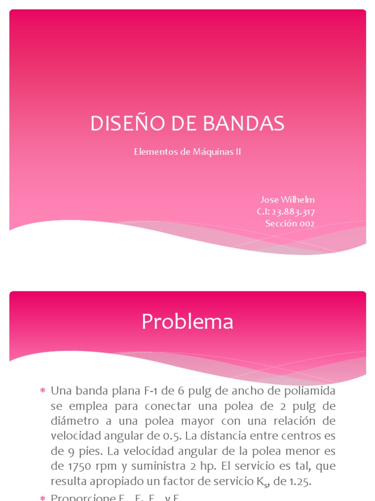 Diseño de Bandas | PDF