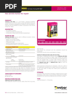 Weberep 360 FFR | PDF | Concrete | Materials