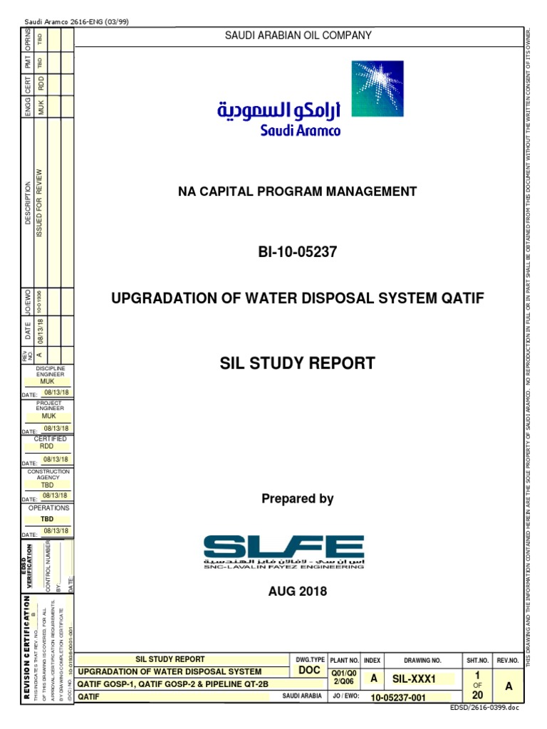 Sil Study Report: Na Capital Program Management | PDF | Prevention ...