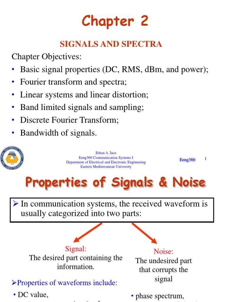Chapter2 Lect1 Updated | PDF | Spectral Density | Decibel