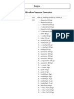 D100 Wild Magic Effects Table | PDF