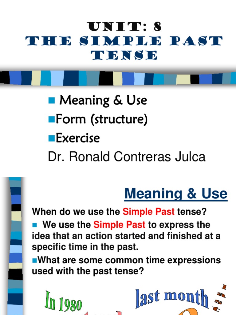 Simple Past | PDF | Verb | Grammatical Tense