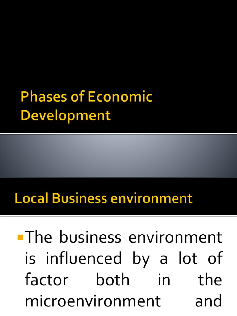 Phases of Economic Development Explained | PDF | Trade | Economies