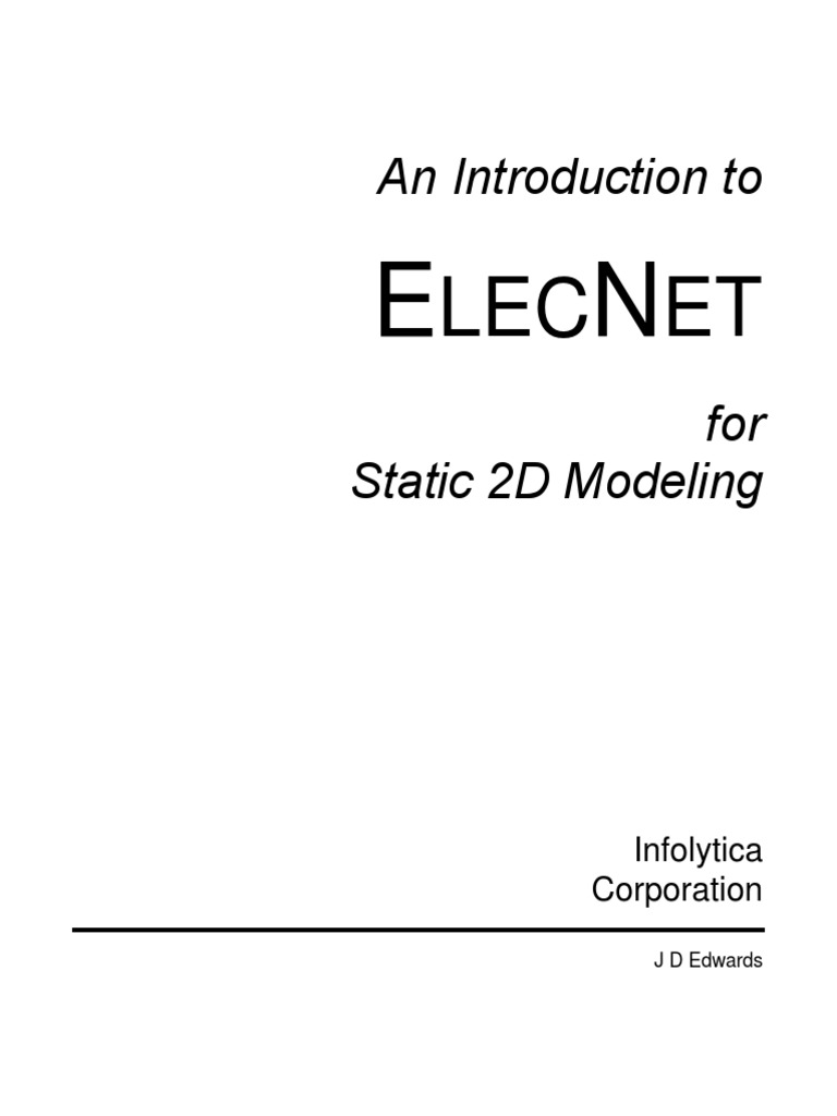 An Introduction To ElecNet For Static 2D Modeling | PDF | Capacitor ...
