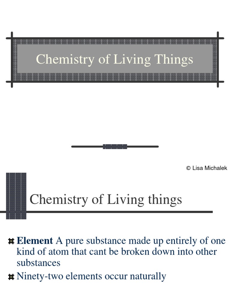 Chemistry of Living Things: © Lisa Michalek | PDF | Carbohydrates ...