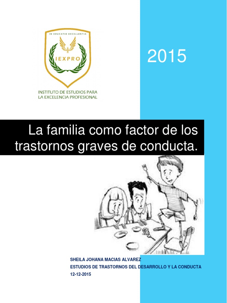 La Familia Como Factor de Los Trastornos Graves de Conducta. | PDF | Comportamiento | Familia