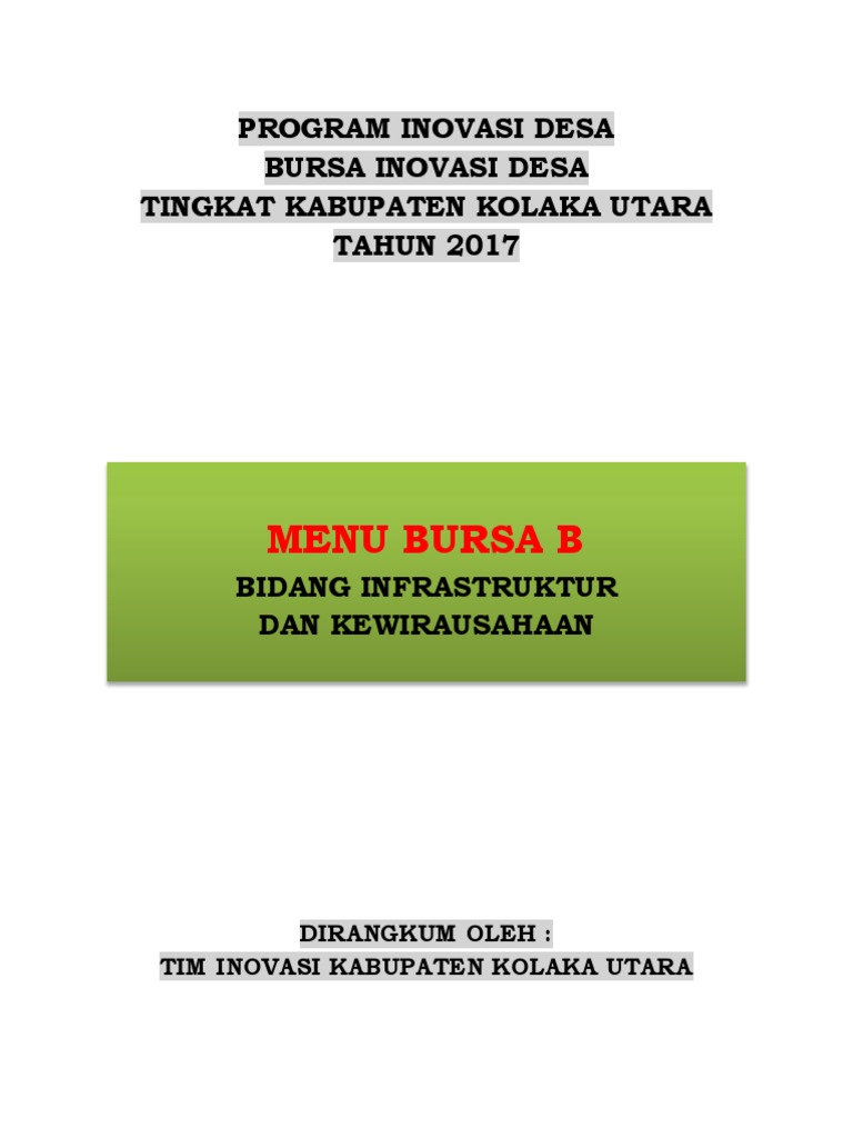Bahan Pembelajaran Inovasi Desa 2017 | PDF