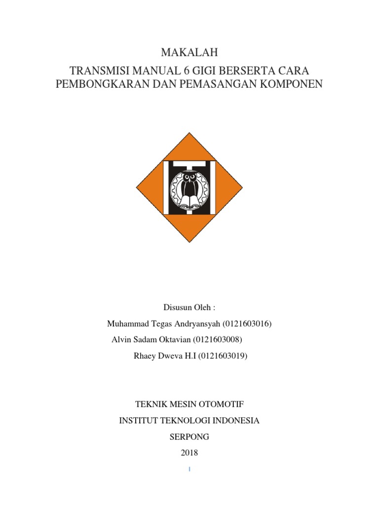 Makalah Transmisi Manual | PDF