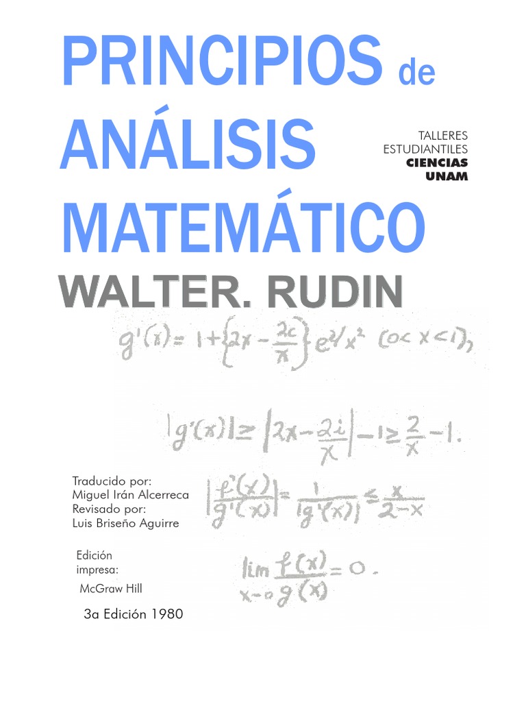 Principios de Analisis Matematico - W. Rudin PDF | PDF