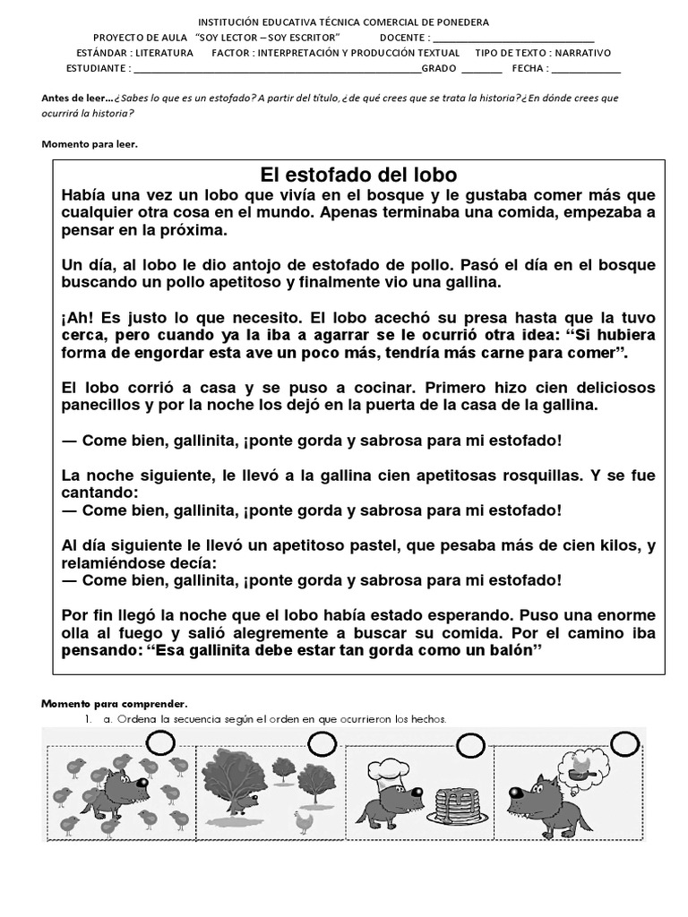 El Estofado Del Lobo | PDF | Pollo | Alimentos