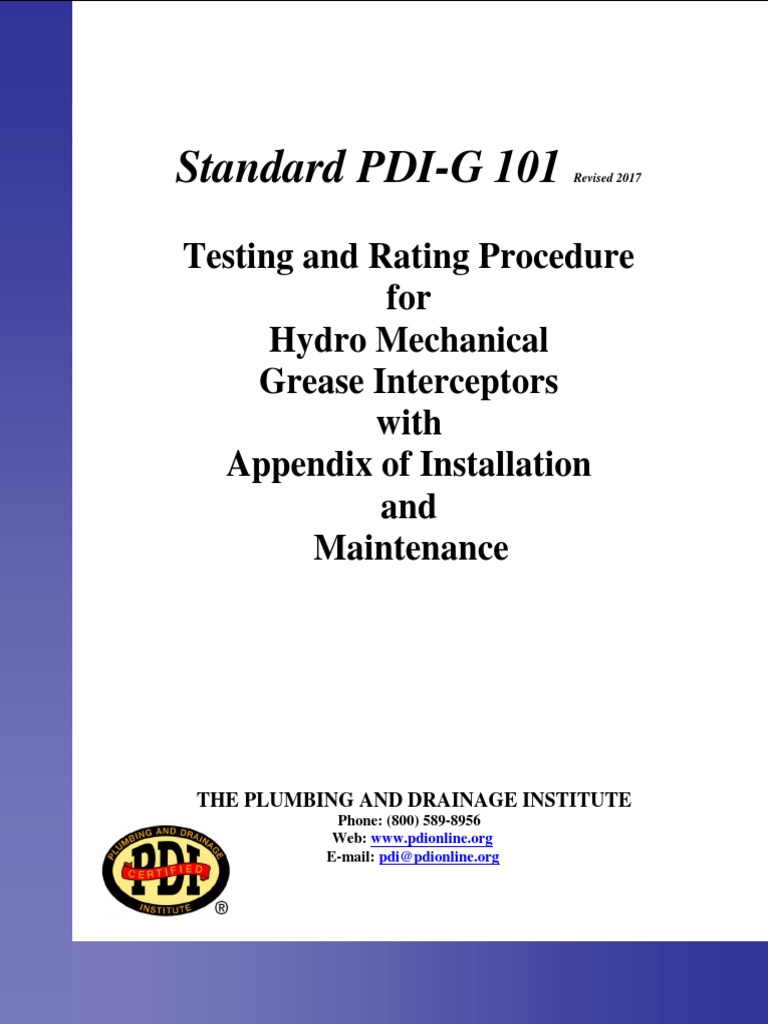 Standard PDI-G 101 Revised 2017 | PDF | Flow Measurement | Plumbing