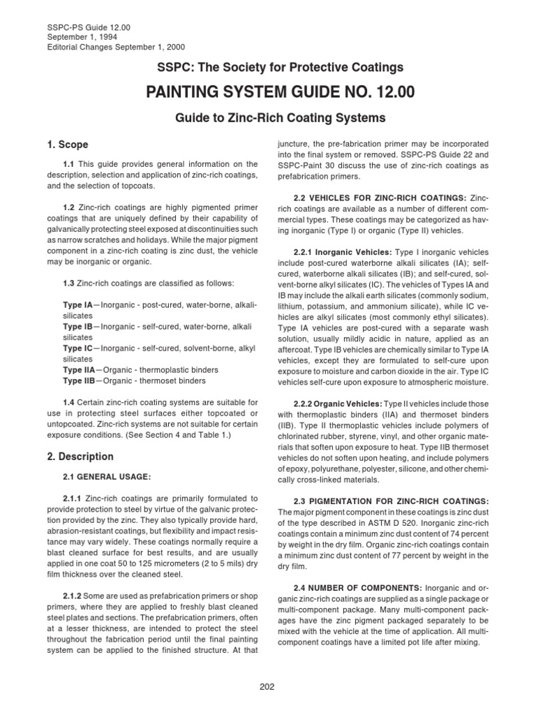 SSPC PS Guide 12 PDF | PDF | Specification (Technical Standard) | Volatile Organic Compound