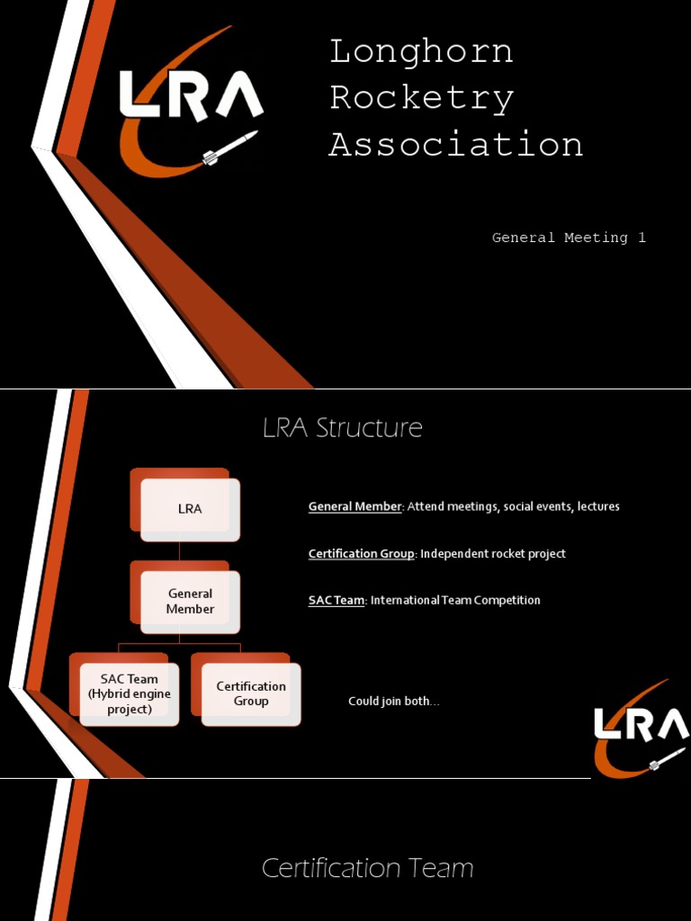 Longhorn Rocketry Association Meeting Summary | PDF | Space X ...