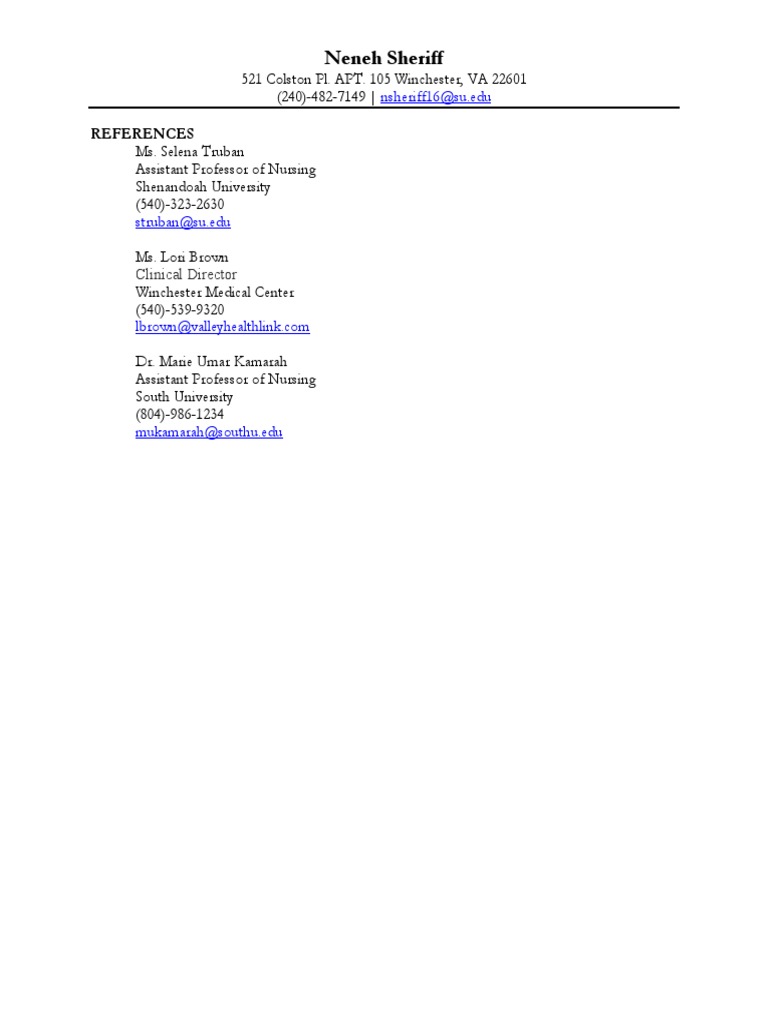 Fillable References Outline | PDF