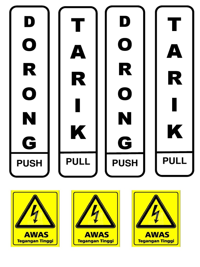 Stiker Tarik Dorong | PDF